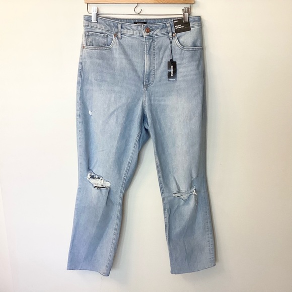 Express | Jeans | Nwt Express Super High Rise Curvy Mom Jeans Blue 2 ...